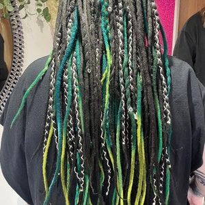 Wool Double Ended Single Ended Dreadlocks Fox Ombre Orange on - Etsy