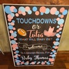Touchdowns or Tutus Gender Reveal Welcome Sign Printable Pink and Blue ...