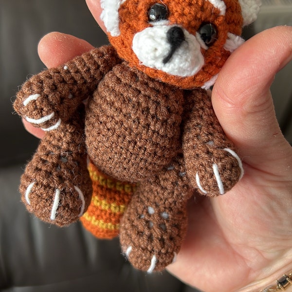Crochet Pattern Red Panda Amigurumi Pattern Kawaii Red Panda by ...