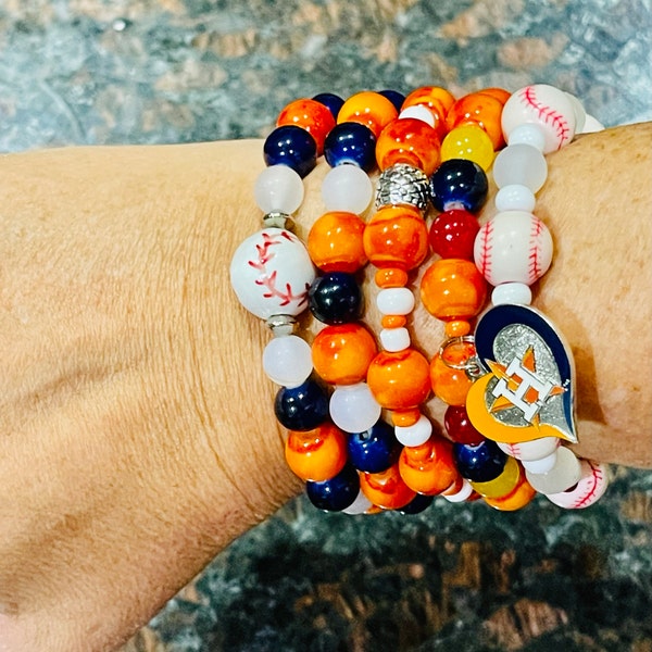 Detroit Jewelry-nfl Custom Orders-lions Football Charm Bracelets-blue ...