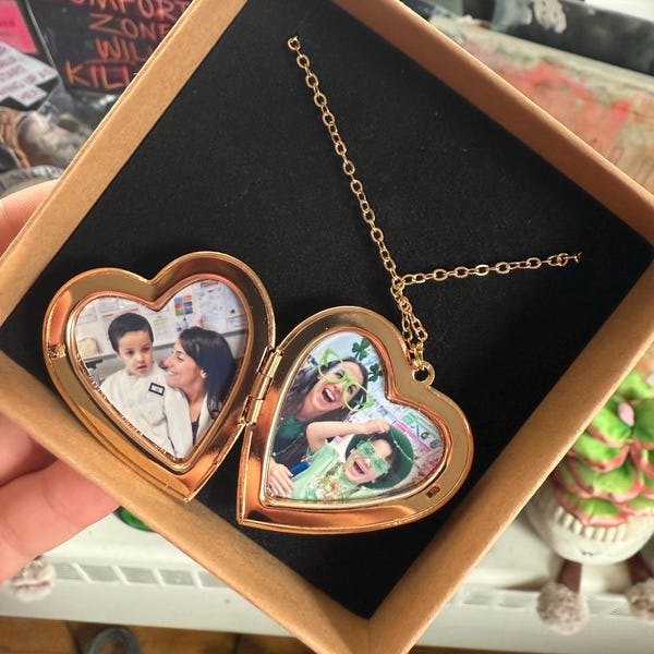 Oval Locket Necklace, Personalized Photos Locket Necklace, Gold Locket ...