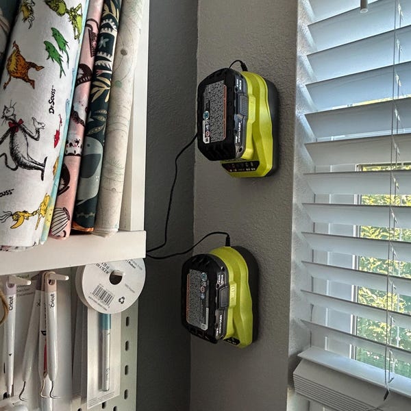 Ryobi PCG002/PCG005 Battery Charger Wall Mount Brackets - 3 Pack - Etsy
