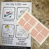 Englischer Efeu (2er Set) - Efeu temporäres Tattoo / Hedera Helix ...