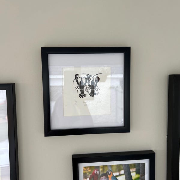 Boxing Hares - Lino Cut Print - Etsy