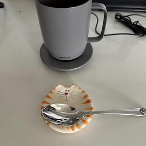 Ceramic Tiger Cat Dishes Can Be a Tea Bag Holder, Spoon Rest or Soap ...