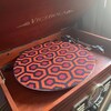 Low Poly Blue Triangle 3D Print Desk Mat W/ Custom Monogram - 3 Sizes ...
