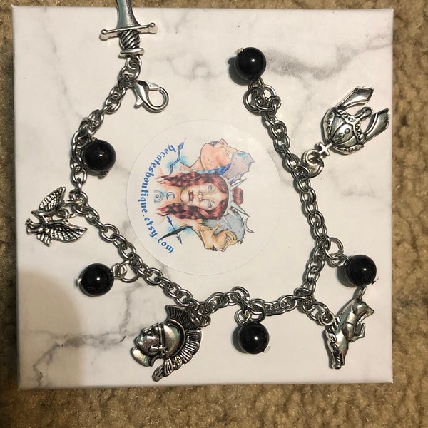 Ares Charm Bracelet, Greek Mytholgy Jewelry, Greek Gods Bracelets, Mars ...