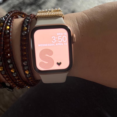 Initial Apple Watch Wallpaper, Letter Apple Watch Wallpaper, Apple ...