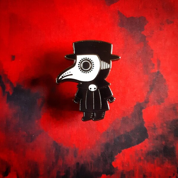 Plague Doctor Enamel Pin - Etsy