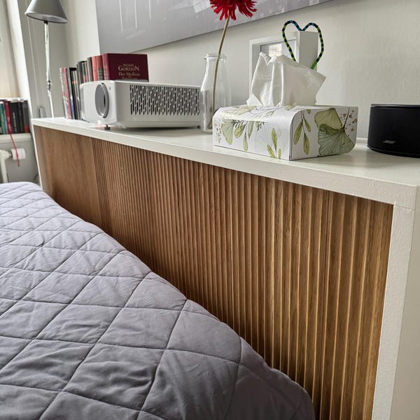 Oak Fluted Wood Wall Panel: DIY Reeded Accent Wall - Etsy