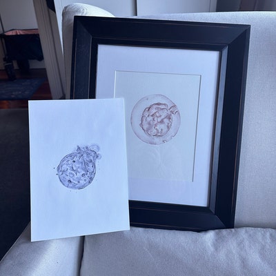 Embryo Art Ivf Painting Embaby Art Hand-painted Nursery Decor Fertility ...