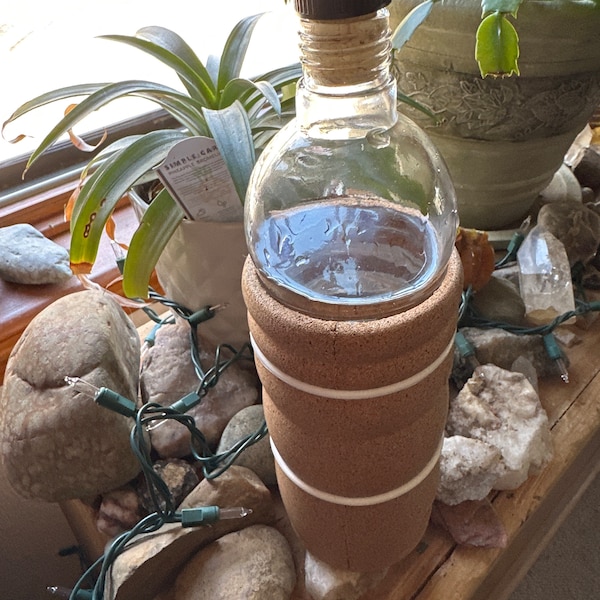 100% Eco Glass Water Bottle - With Flower of Life (structure / Energise ...