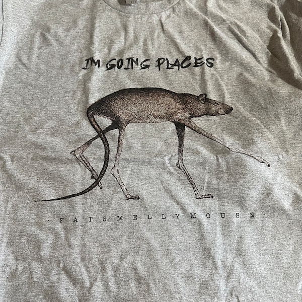 Artistic Rat T-shirt – Long Legged Mouse Sketch, Unisex Fashion - Etsy