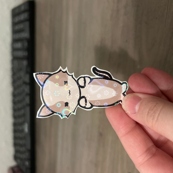 Sad Blue Bunny Sticker - Etsy