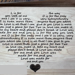 Engraved Handwritten Note, Personalized Note in Wood, Handwritten ...