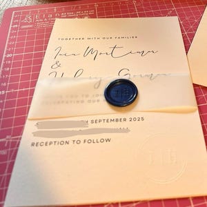 Prefolded A5 Invite Vellum Full Jackets, Vellum Jacket Wrap A5 Wedding ...