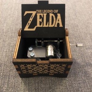 Zelda Music Box Theme Music Chest Wooden Engraved Handmade - Etsy