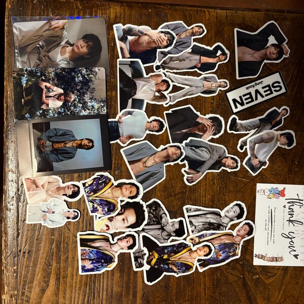 Jungkook Sticker Pack Jung Kook Seven Stickers Jk Bts Stickers Jungkook ...