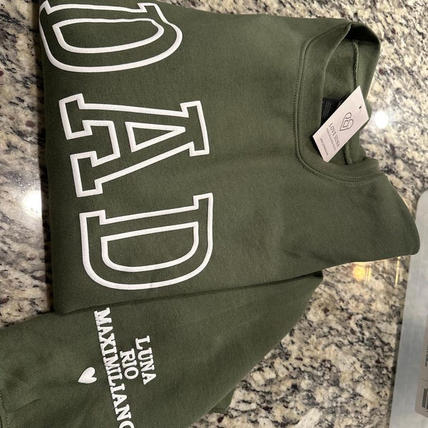 Custom Team Name Sweatshirt With Sleeve Print, School Mascot Sweatshirt ...