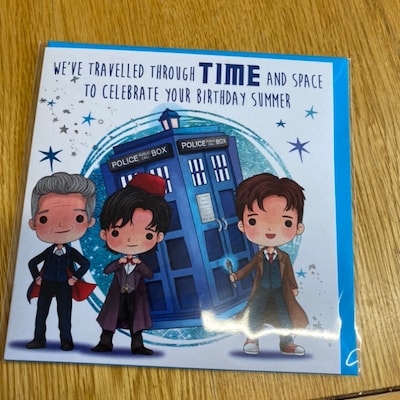 Personalised DOCTOR WHO Birthday Card - Etsy UK