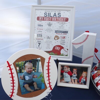 Baseball Milestone Sign Baseball Birthday Baseball Stats Poster ...