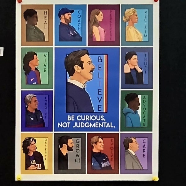 Be Curious, Not Judgemental Collage - Medium Print - Etsy