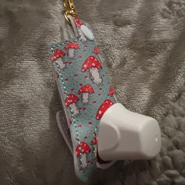 Cottagecore Mushroom Inhaler Case Keychain,inhaler Holder Keychain ...