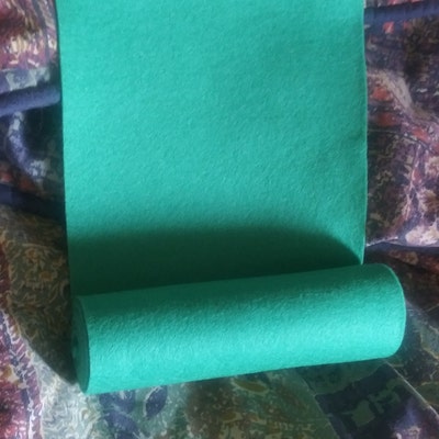 Wool Felt Roll 100% Wool in Color TEAL Green Felt 100 Percent Wool Felt ...