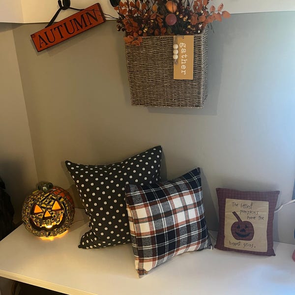 Red Green Buffalo Plaid Rag Stocking/handmade/country/rustic/primitive ...