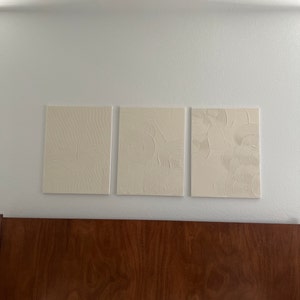 LUNA Plaster Art 3D Wall Art Stucco Art Modern Art - Etsy
