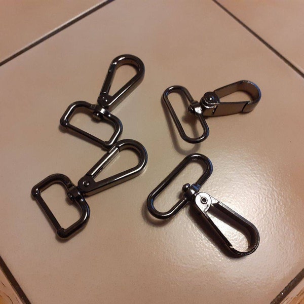 10 Metal Webbing Belt End Tips / 20-25-30-40 and 49mm / Belt Ends for ...