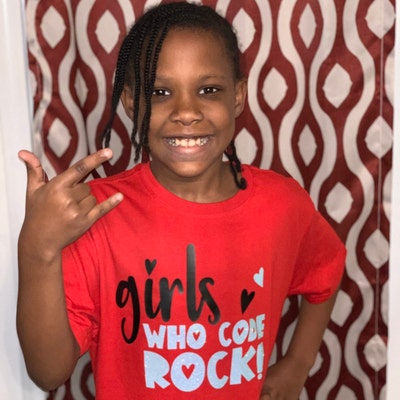 Girls Who Code Rock SVG Cut File - Etsy