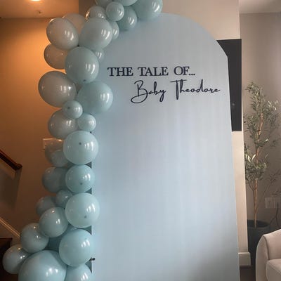 Personalized Backdrop Name Sign, Name Sign for First Birthday Party ...