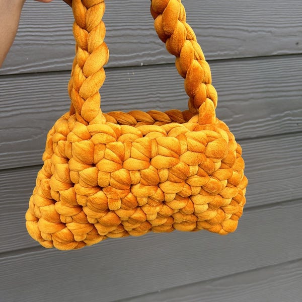 Crochet Purse Pattern, Chunky Crochet Bag, Crochet Purse, 30 Minute ...