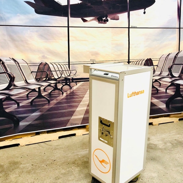 Lufthansa/original Airplane Trolley/home Bar/ Galley Cart - Etsy