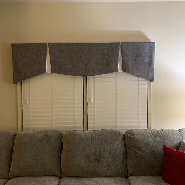 Modern Window Valance - Custom Made - Etsy