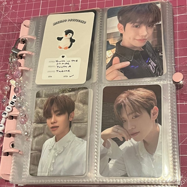 DIGITAL DOWNLOAD Photocard Binder Fillers Kpop Pink Pink Kpop Binder ...