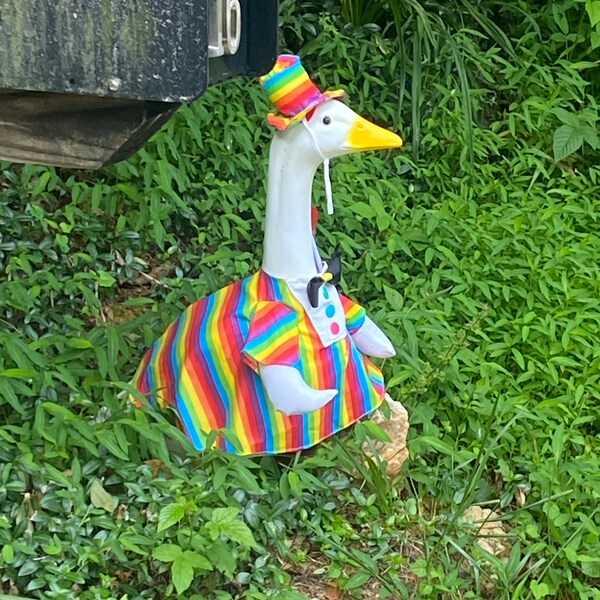 Rainbow LGBTQ+ Pride Tuxedo W/ Top Hat for 23-28 Inch (large) Concrete ...
