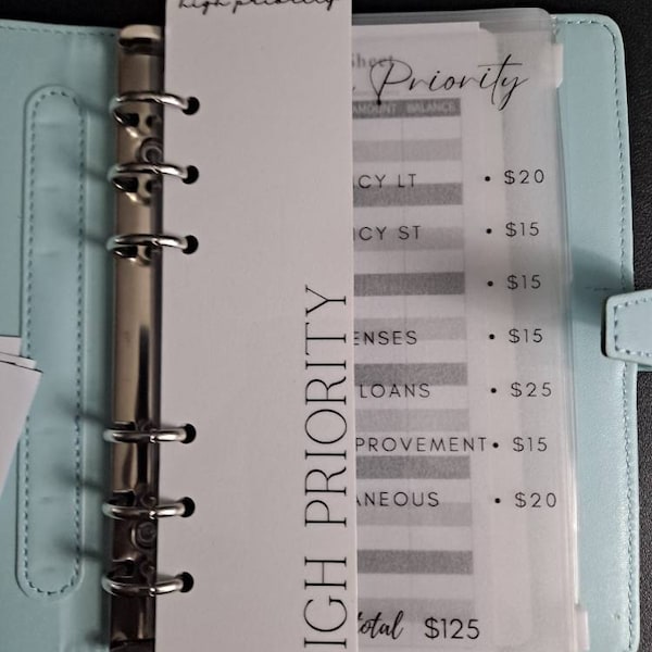 Custom Cash Envelopes Money Binder Cash Envelope System Zipper and ...