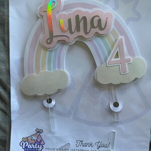 Rainbow Gable Box With Pastel Colors Rainbow With Bow. Great for Any ...