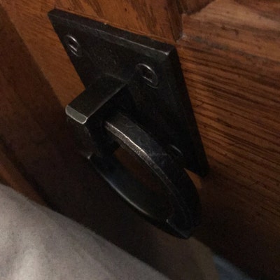 Hand Forged Iron Ring Pull / Barn Door Hardware / Barn Door - Etsy