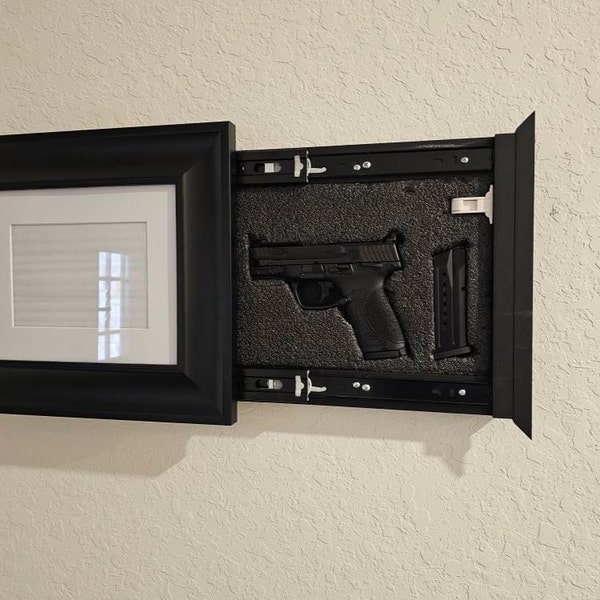 Hidden Storage Photo Frame for Gun and Valuables 17 In. X 14 In. With ...