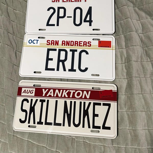 We the People Constitution Bald Eagle and American Flag 6x12 License ...