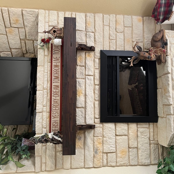 Rustic Wildlife Animal Corbel Shelf, 3d Wildlife Scene Shelf, Deer, Elk ...