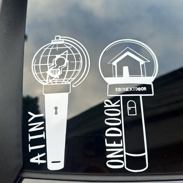 Kpop Car Decal, Vinyl Sticker, Light Stick, Sticker for Cars - Boy ...