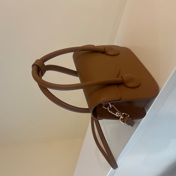 Brown Crossbody Bag | Brown Leather Bag | Small Brown Bag | Mini Brown ...