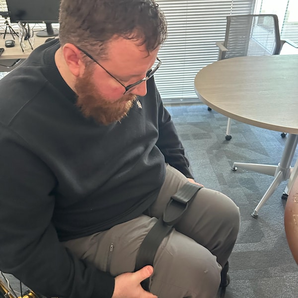 Strap for Keeping Legs Together, Sturdy, Non Elastic, for Wheelchair ...