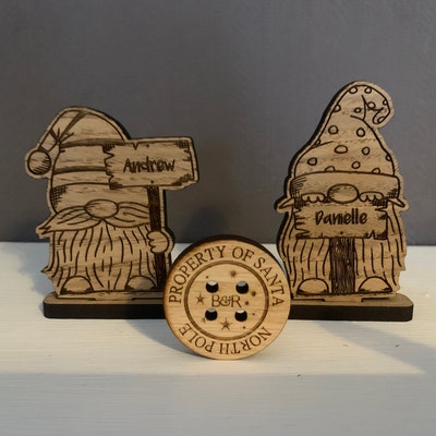 Christmas Personalised Gonk Decorations Place Names - Etsy UK