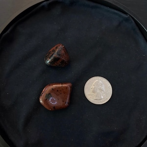 Mahogany Obsidian, Red Obsidian, Tumbled Mahogany Obsidian, T-141 - Etsy