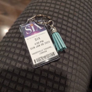 Six Broadway Musical Ticket Keychain - Etsy